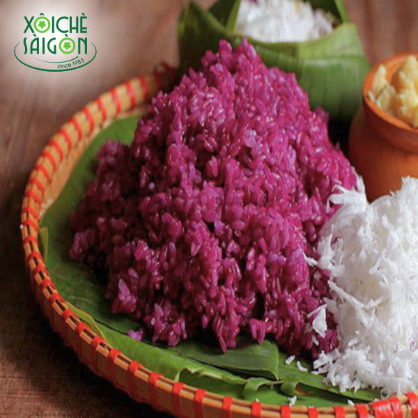 Đặt món Xôi Lá Cẩm dẻo - thơm - bổ dưỡng tại Xôi Chè Sài Gòn